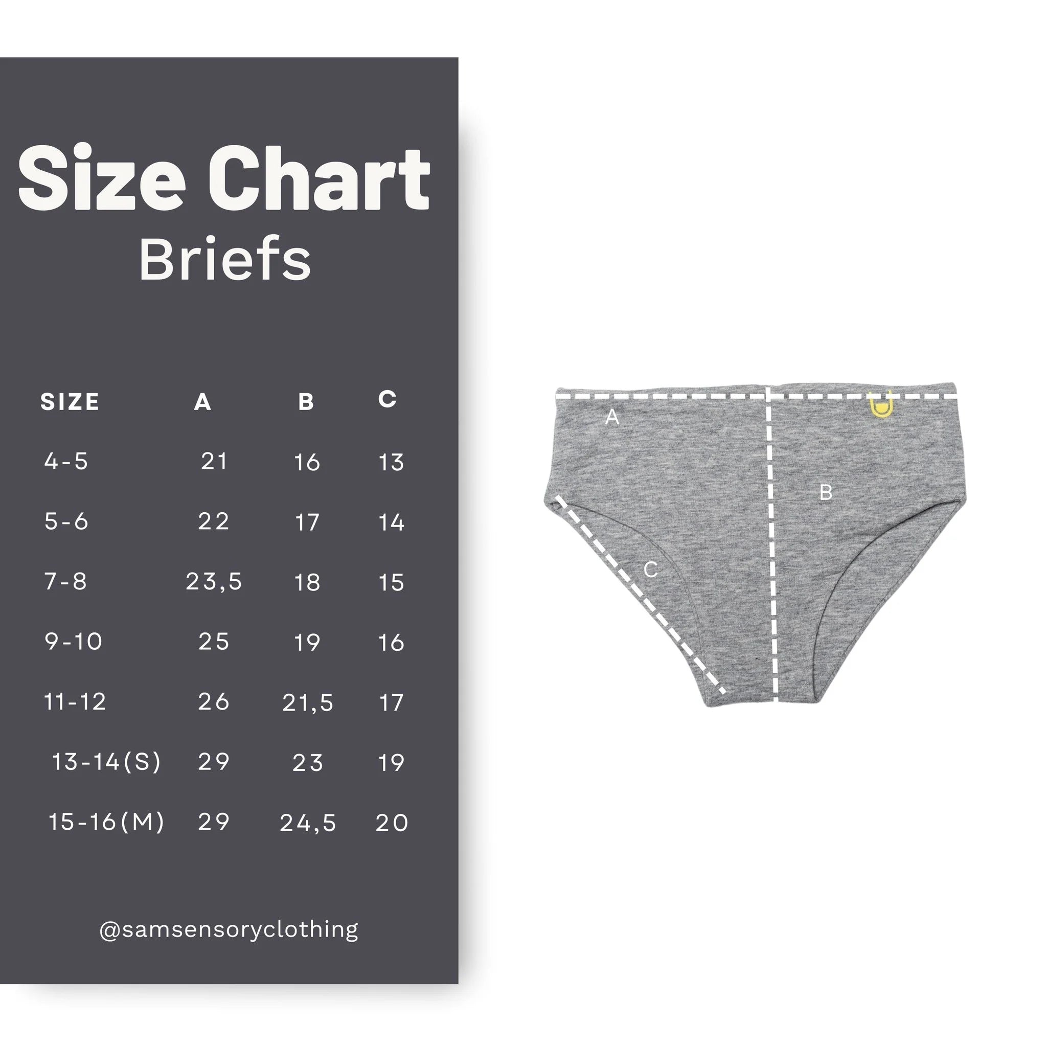 SAM Sensory Briefs - 2 pack – Calming Kids Australia